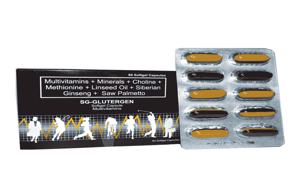 SG-GLUTERGEN Multivitamins / Minerals / Choline / Methionine / Linseed ...